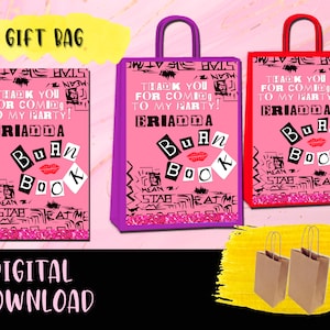 Mean Girls Burn Book Favor Bag Birthday Party Gift Bag - Etsy