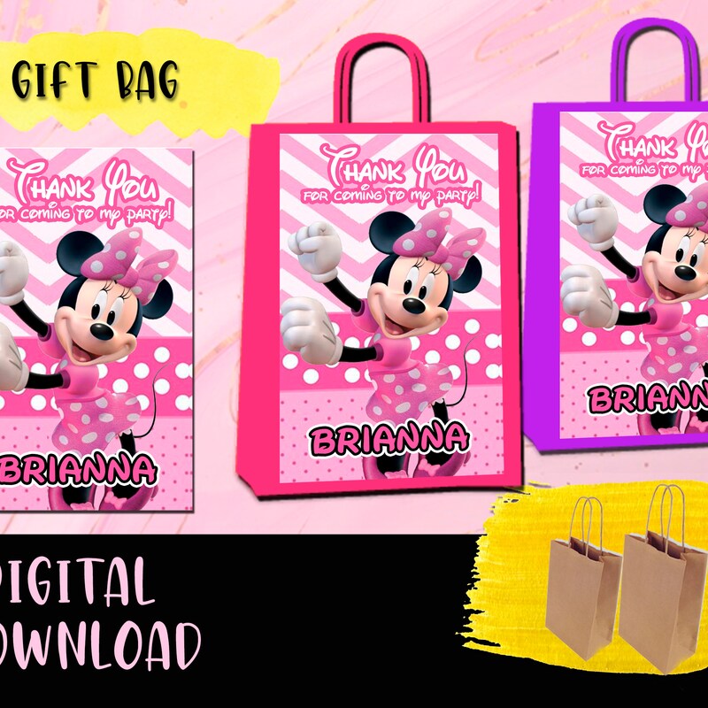 Favor Minnie Mouse Bags - Etsy
