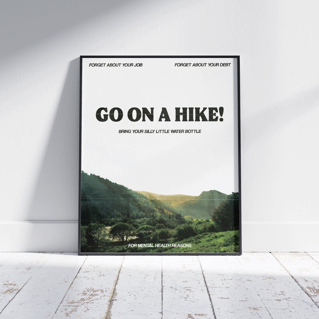 Hiking Poster | National Parks Print | Granola Aesthetic - Etsy
