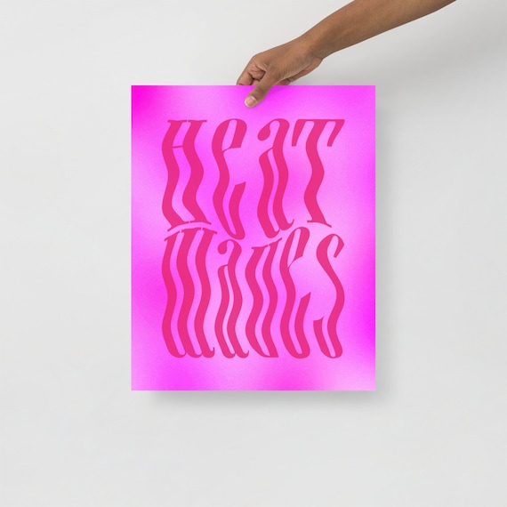 Heat Waves Print Glass Animals Print Poster Dreamland | Etsy