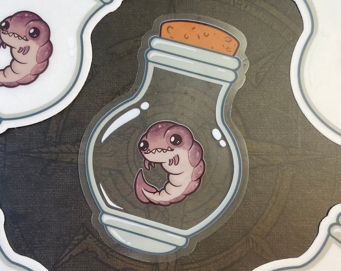 Tadpole Specimen Jar Sticker Baldurs Gate 3, Brain Worm, Illithid, Dnd ...