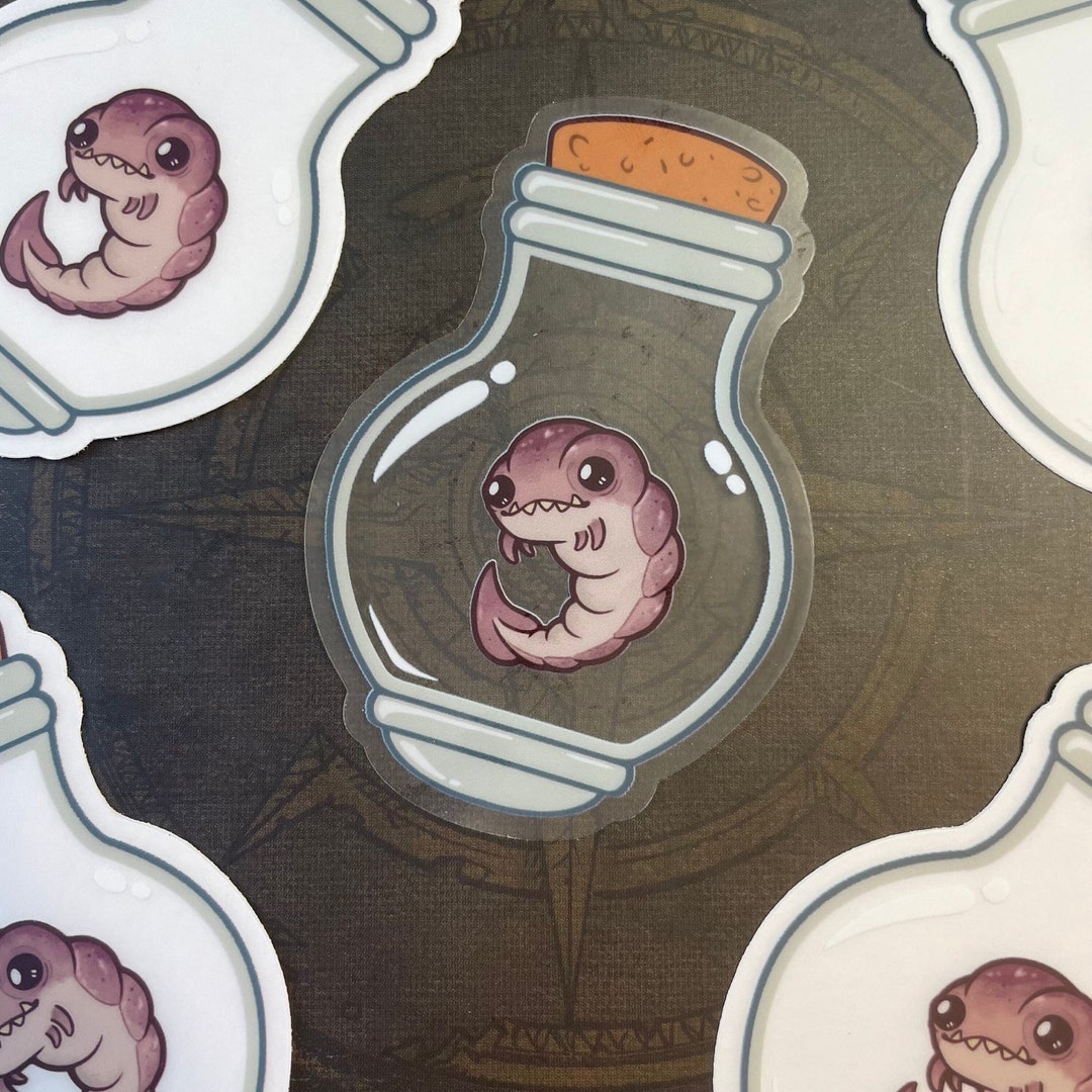 Tadpole Specimen Jar Sticker - Baldurs Gate 3, Brain Worm, Illithid ...