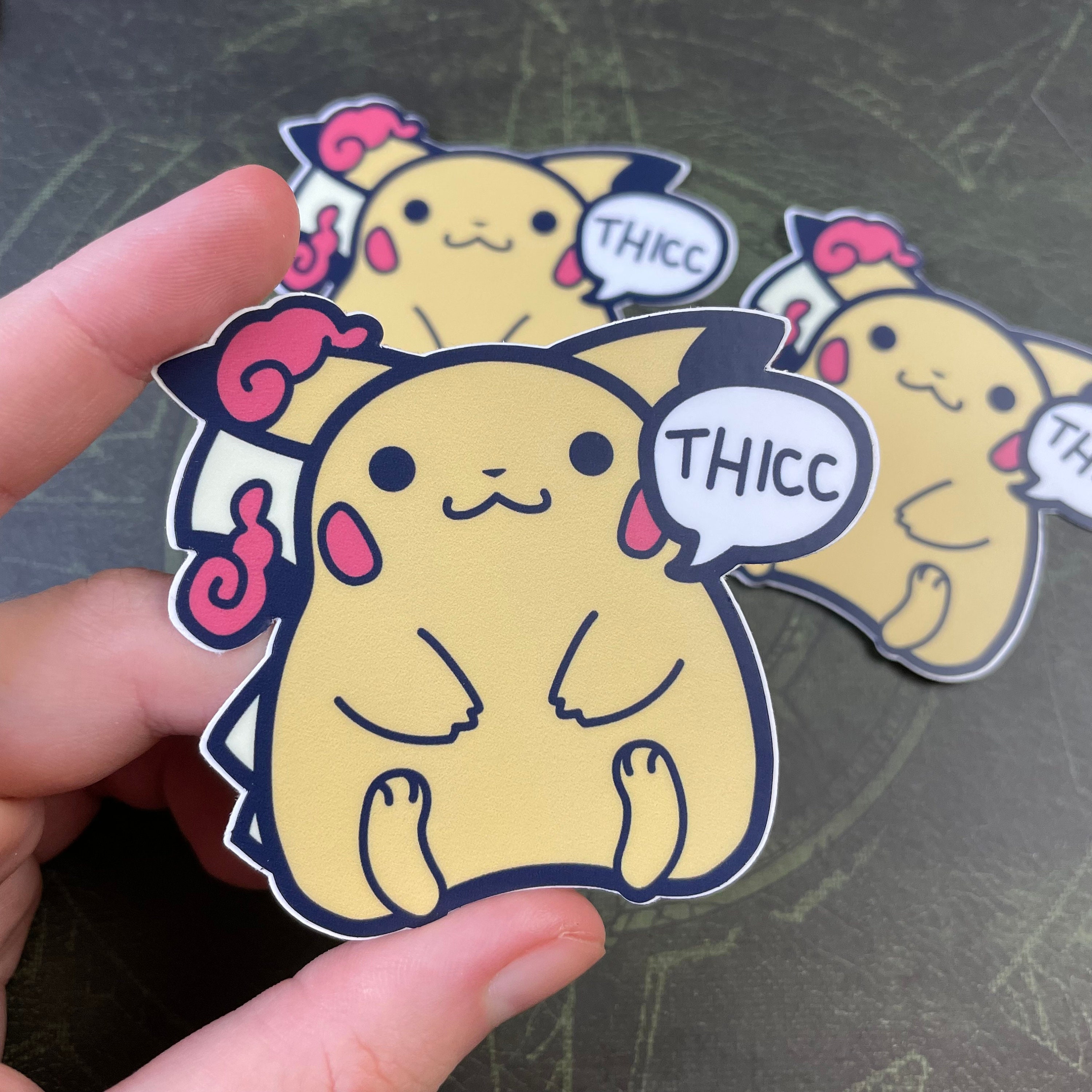 Gigantamax Pikachu Thiccachu Vinyl Weatherproof Pokemon | Etsy