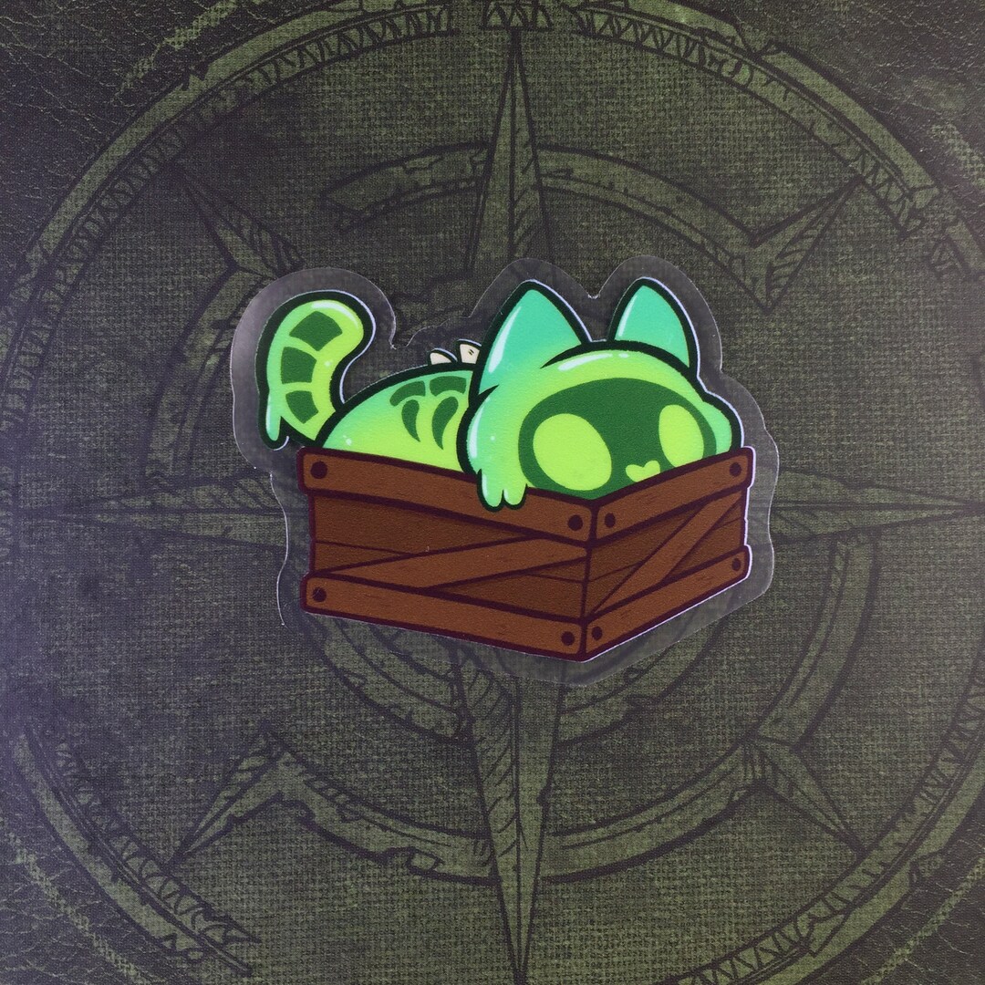 Slime Cat in a Box - Shadowlands World of Warcraft Vinyl Weatherproof ...