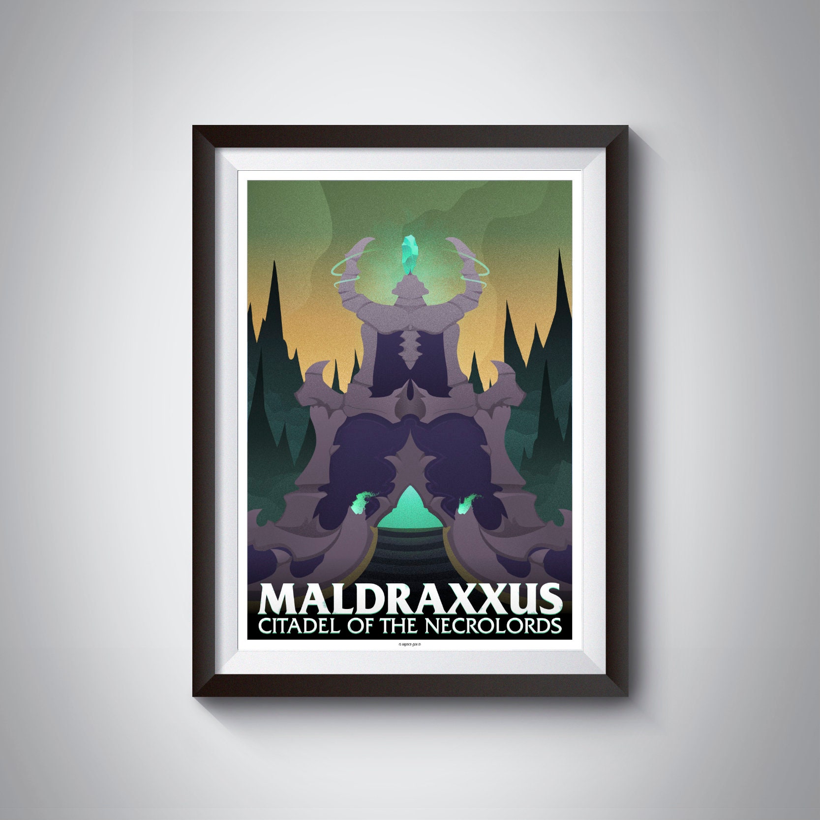 Warcraft Maldraxxus Travel Poster Shadowlands Print A3 Wow | Etsy