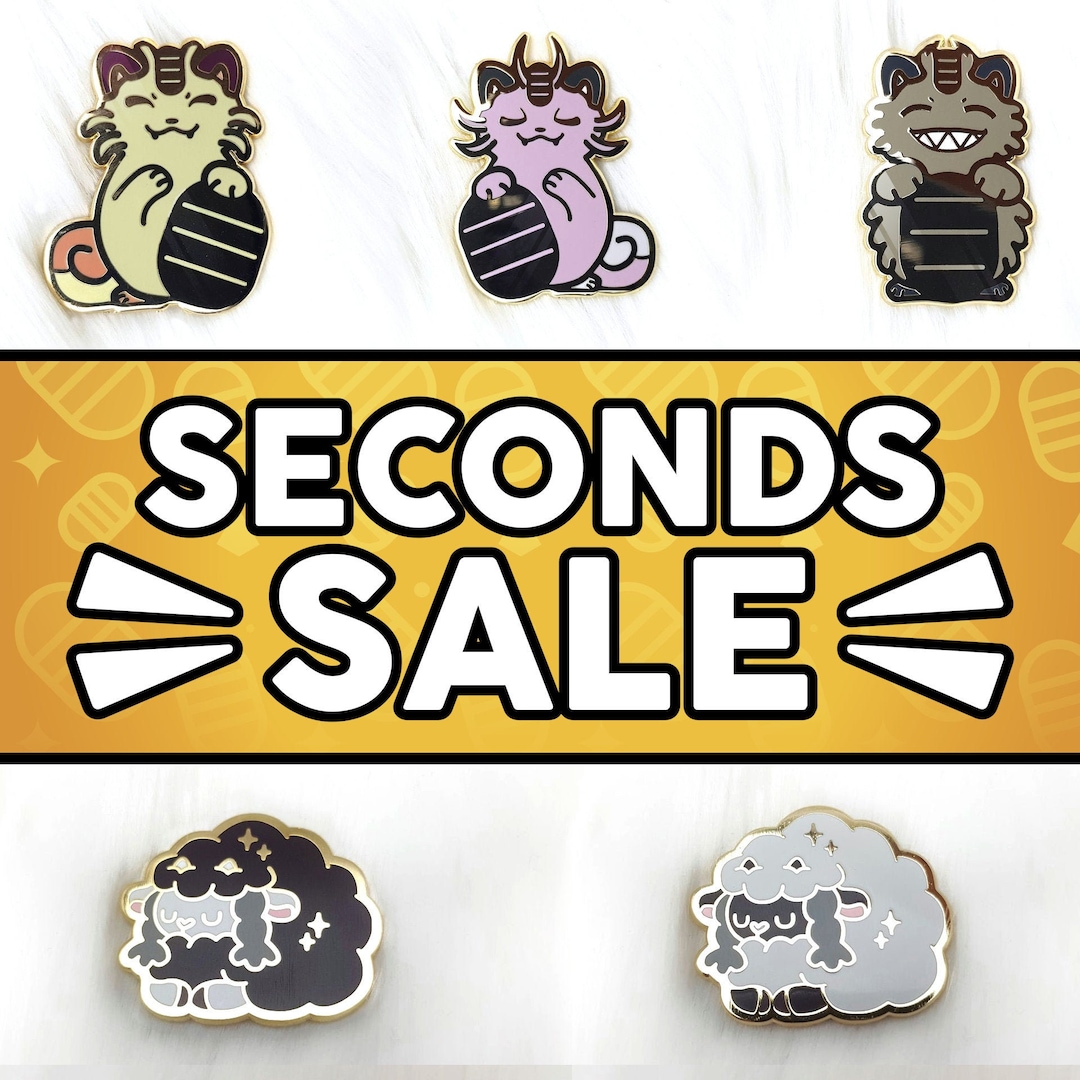 Seconds, B-grade Pins Sale! - Etsy