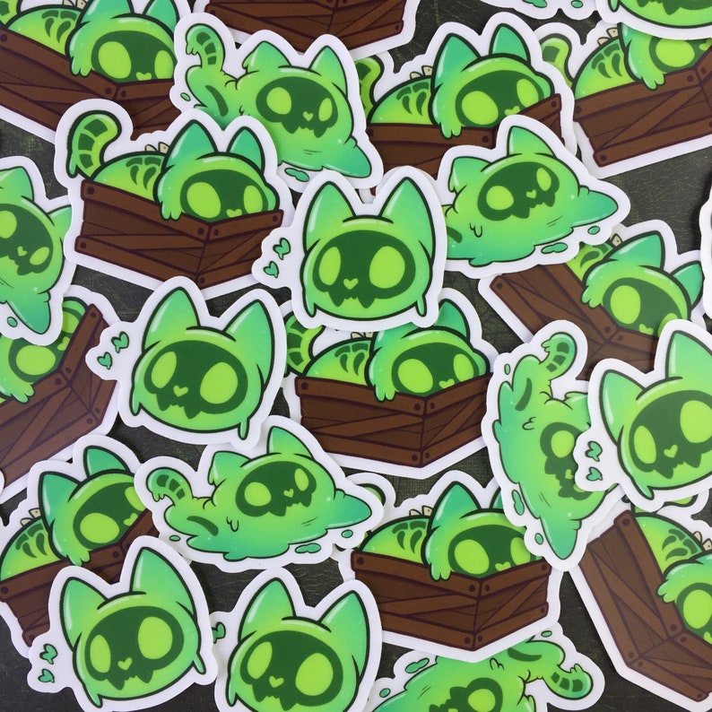 Melted Slime Cat - Shadowlands World of Warcraft Vinyl Weatherproof ...