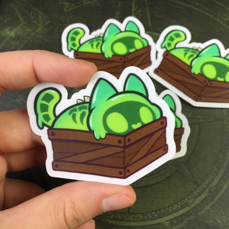 Slime Cat in a Box Shadowlands World of Warcraft Vinyl - Etsy