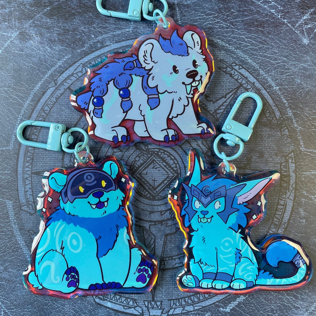 Druids - Double Sided World of Warcraft Epoxy Rainbow Acrylic Charm ...