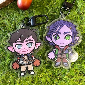 Palia Romanceable Npc's Double Sided Clear Acrylic Charm, Reth, Tish ...