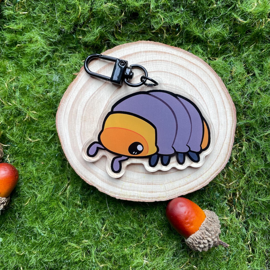 Rubber Ducky Isopod - Cubaris Isopod Charm, Insect Bug Keychain ...