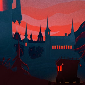 Warcraft Revendreth Travel Poster, Shadowlands, Print A3, Wow, Game Art ...