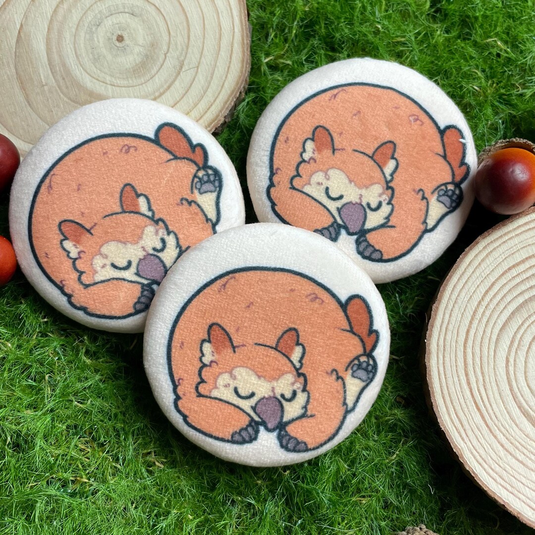 Owlbear - Squishy Plush Buttons Badges, Fabric Plush Finish, Baldurs ...