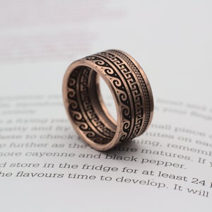 Ancient Greek Style Coin Ring Made From a Copper Round in the UK ...