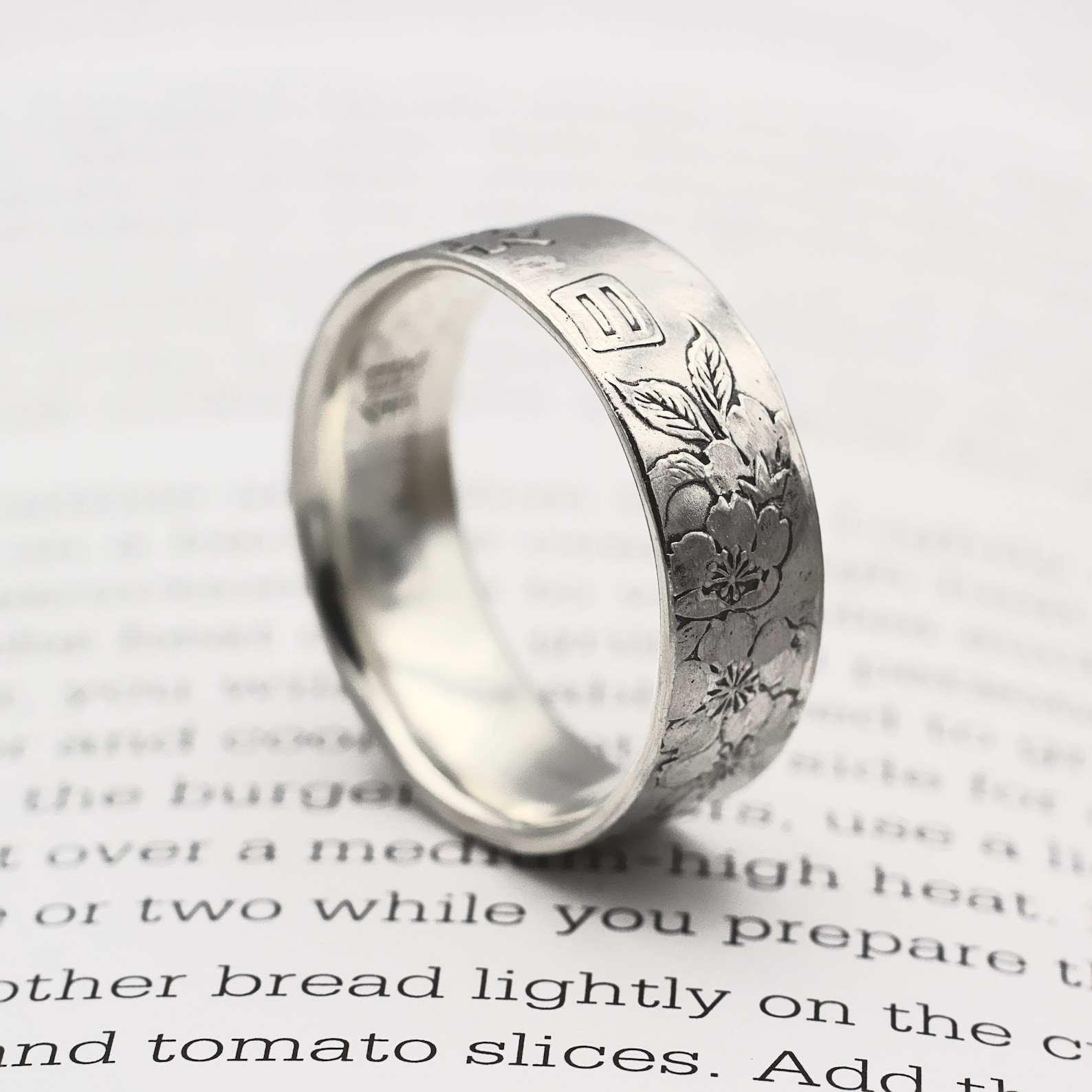 Japanese coin ring made from a silver coin in the UK. Shows | Etsy