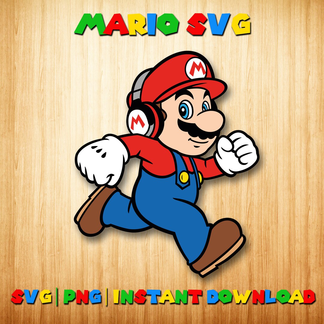Mario Svg, Mario Clipart, Birthday Party Svg, Super Mario Png Instant ...