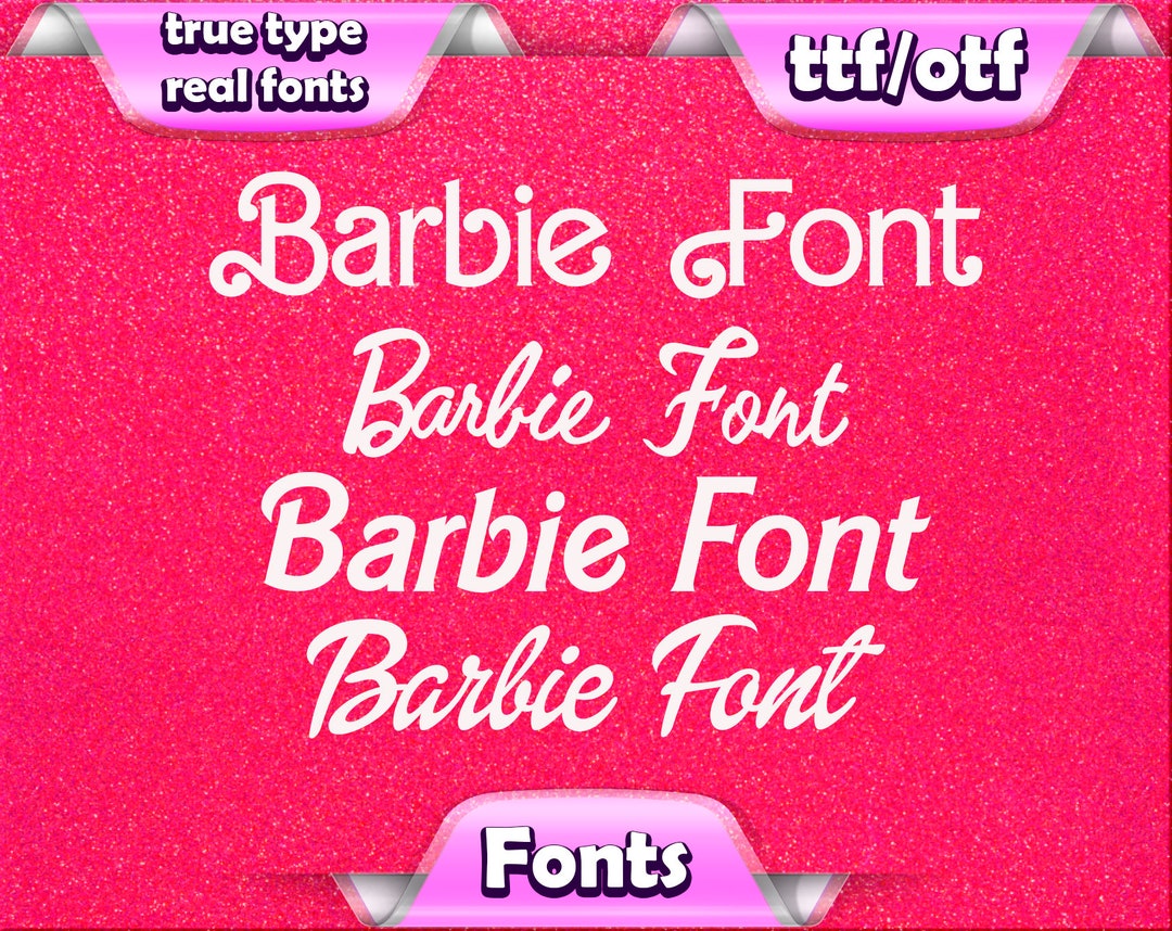 Fuente de barbie alfabeto de barbie letras de barbie barbie - Etsy España