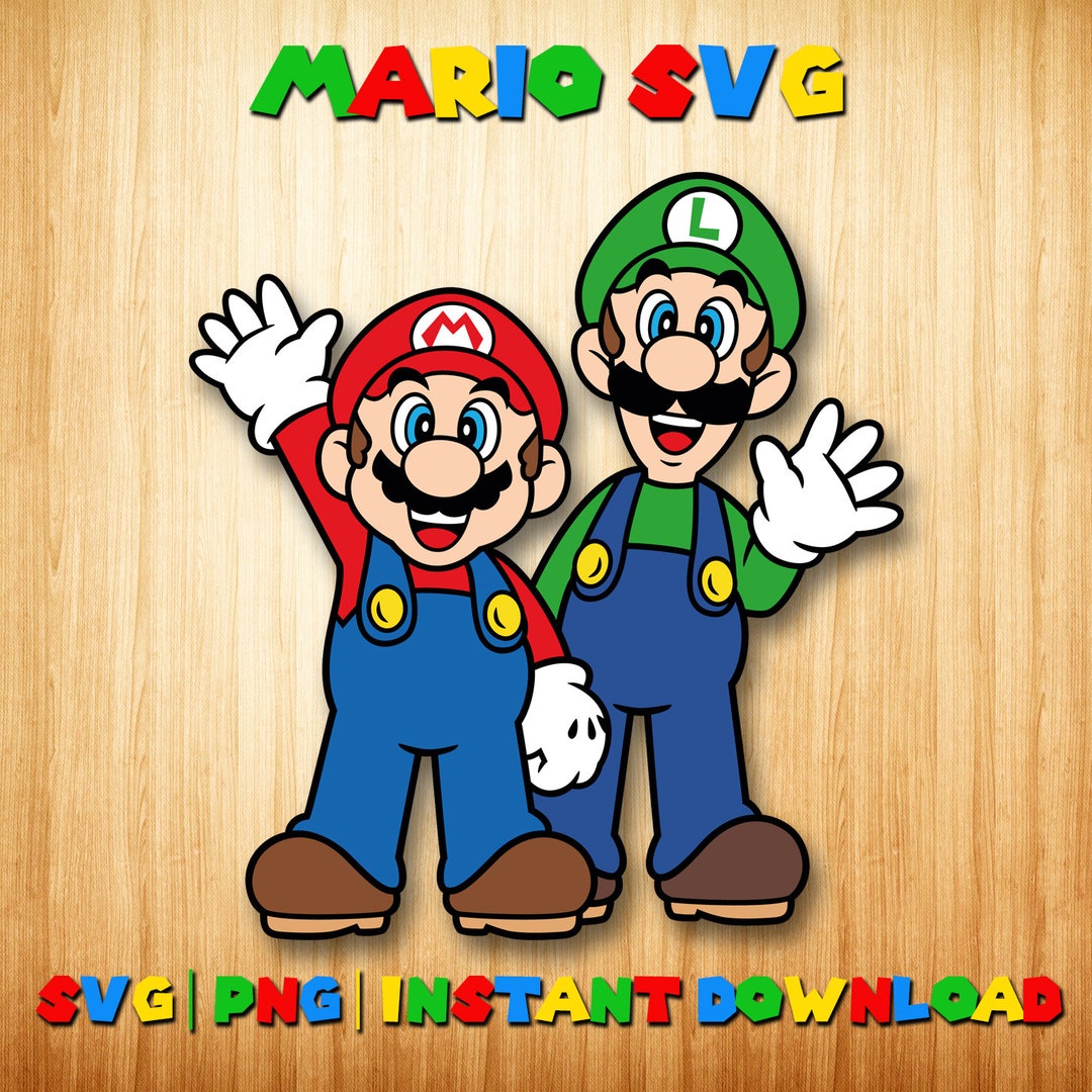 Mario Svg, Mario Clipart, Birthday Party Svg, Super Mario Png Instant ...