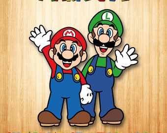 Mario Svg, Mario Clipart, Birthday Party Svg, Super Mario Png Instant ...