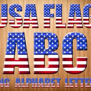 Usa Flag Font Png, Usa Flag Alphabet, Usa Flag Letters, Usa Flag ...