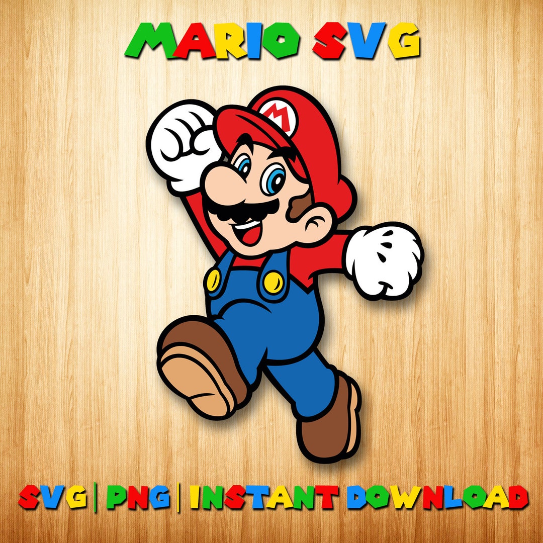 Mario Svg, Mario Clipart, Birthday Party Svg, Super Mario Png Instant ...