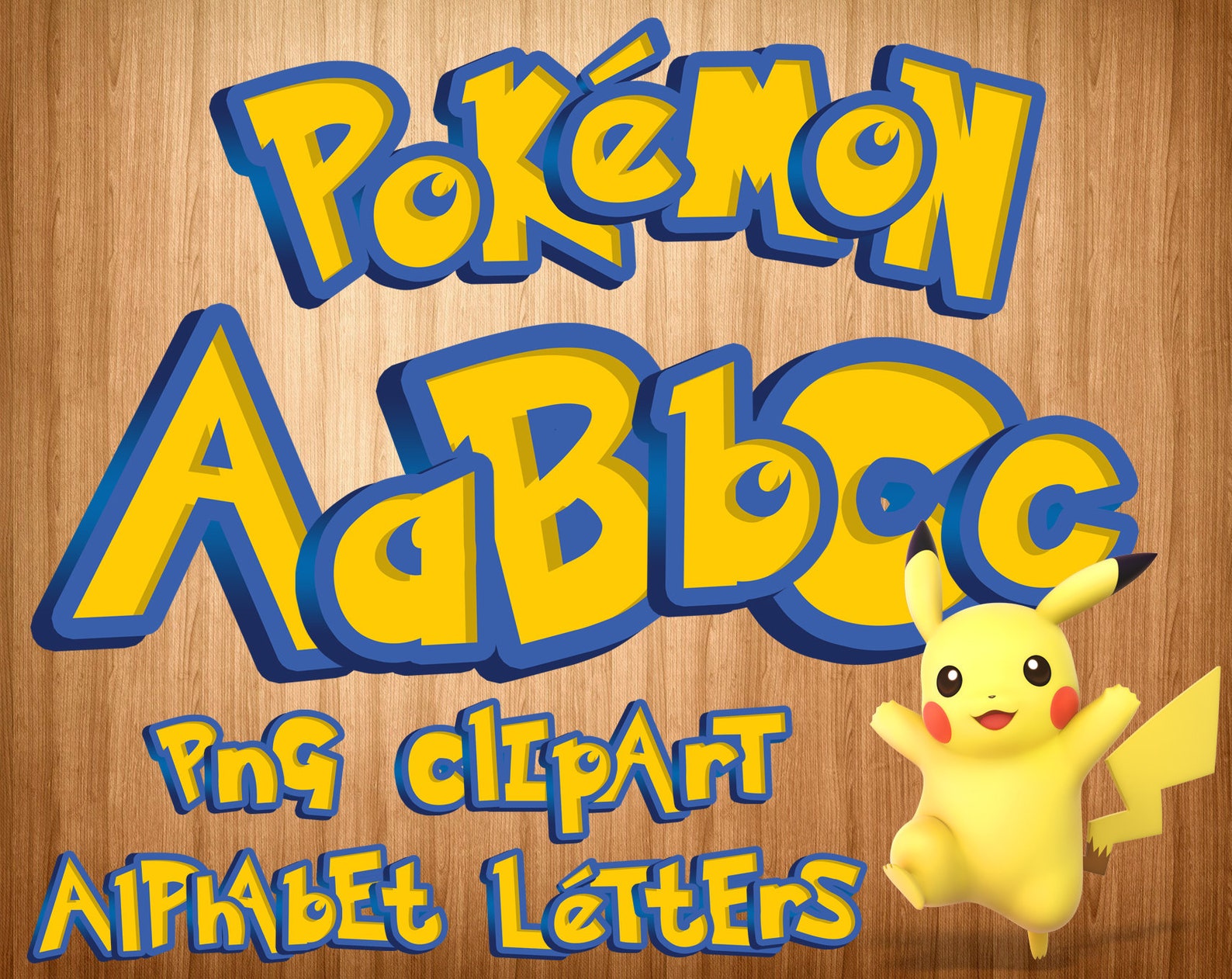 Pokemon font png pokemon alphabet pokemon letters pokemon | Etsy