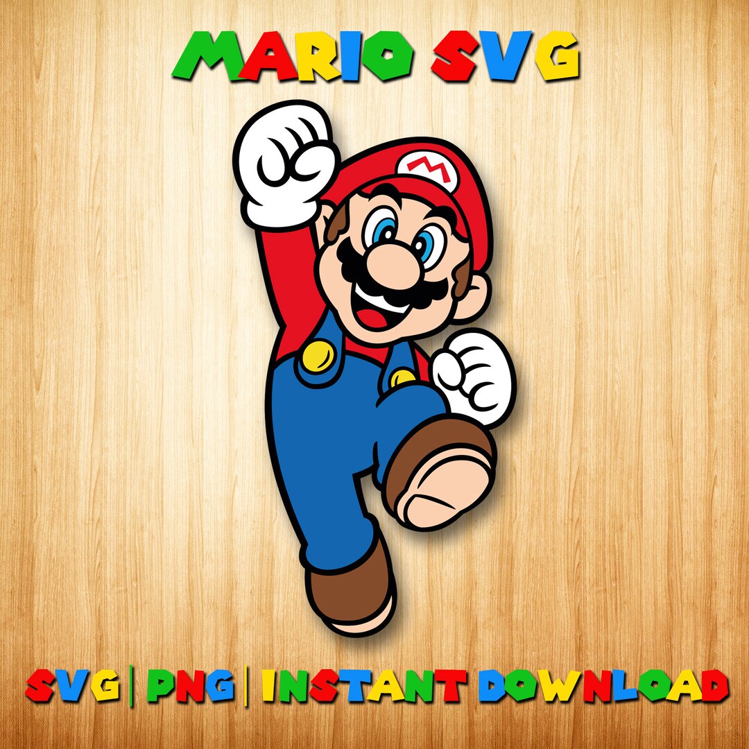 Mario Svg, Mario Clipart, Birthday Party Svg, Super Mario Png Instant ...