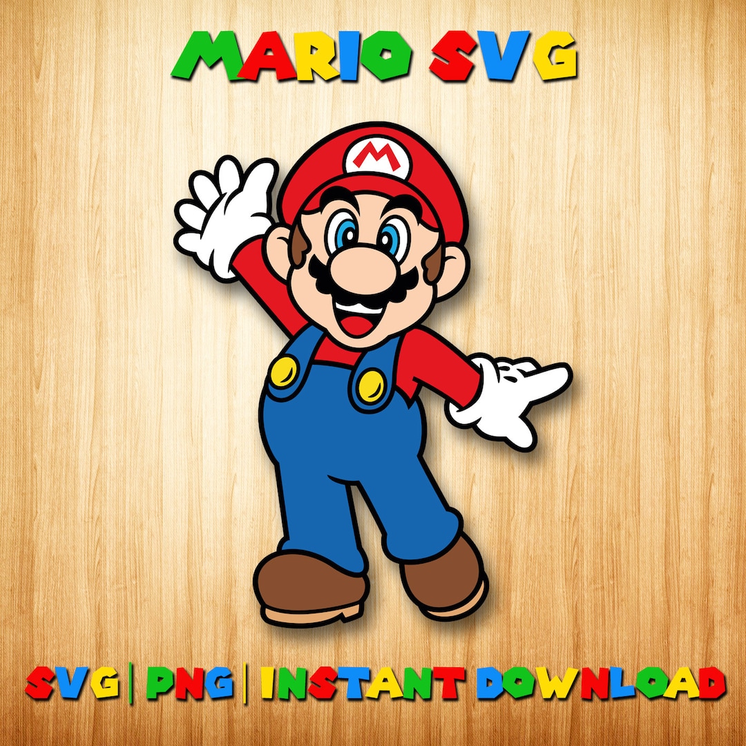 Mario Svg, Mario Clipart, Birthday Party Svg, Super Mario Png Instant ...
