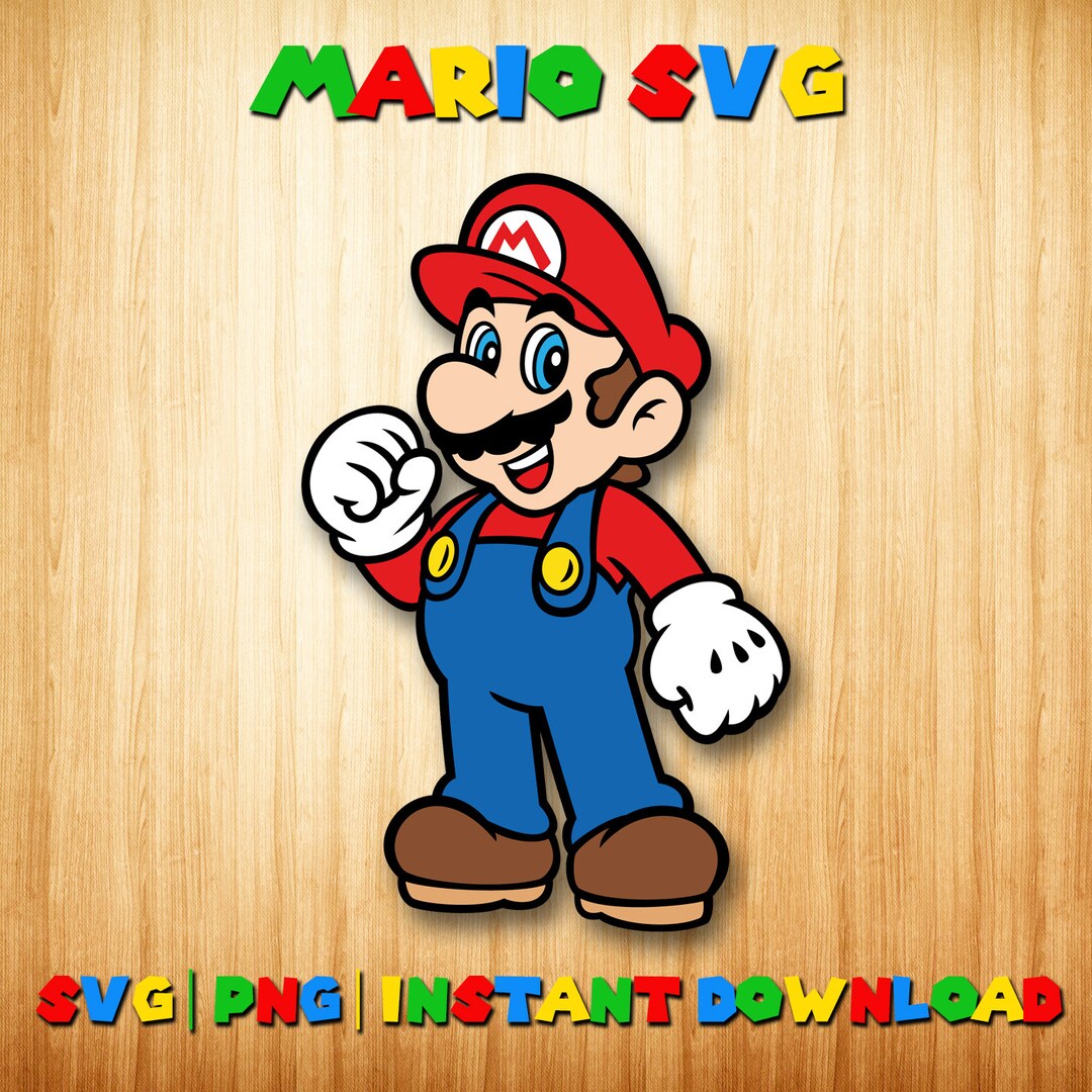 Mario Svg, Mario Clipart, Birthday Party Svg, Super Mario Png Instant ...