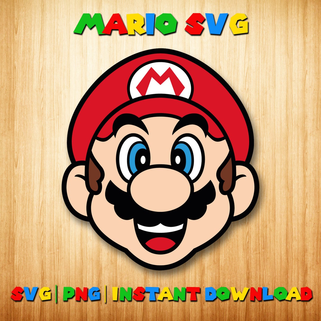 Mario Svg, Mario Clipart, Birthday Party Svg, Super Mario Png Instant ...