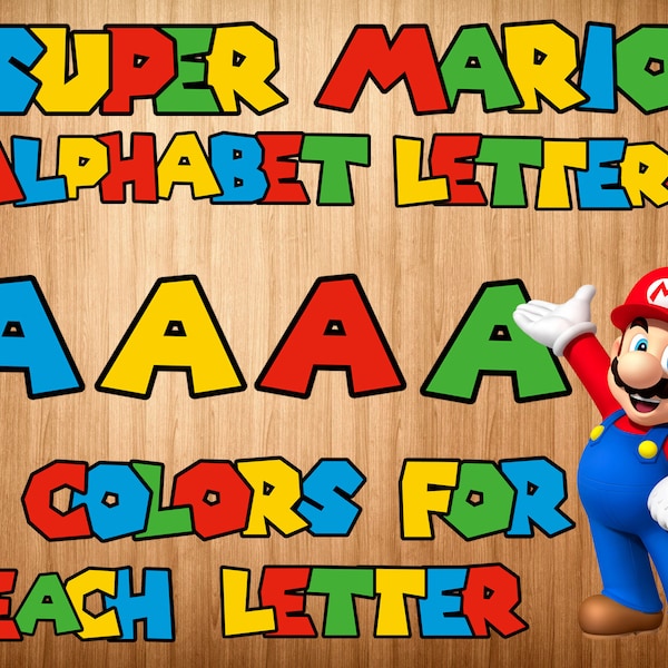 Super Mario Letters - Etsy Canada