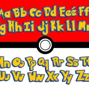 Pokemon Font Png, Pokemon Alphabet, Pokemon Letters, Pokemon Clipart ...