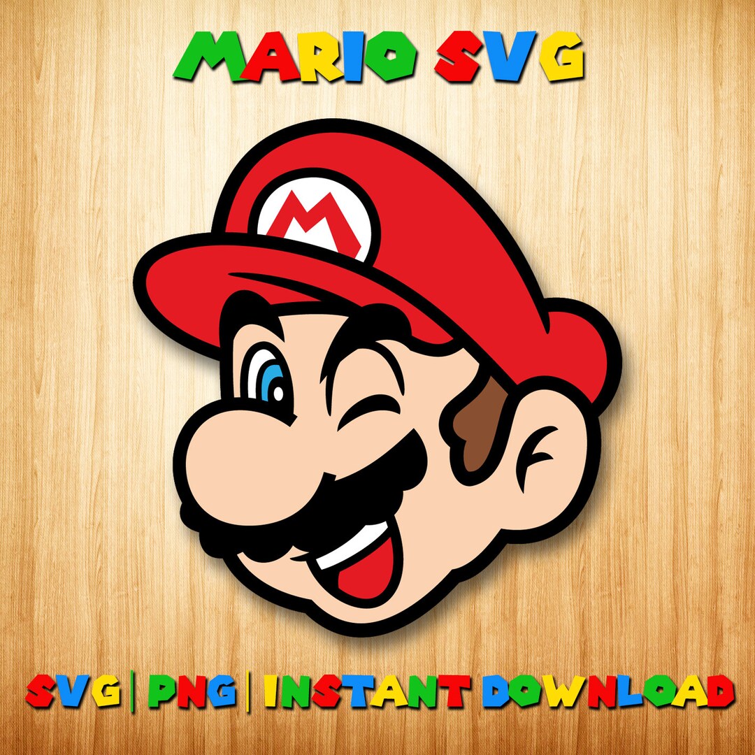 Mario Svg, Mario Clipart, Birthday Party Svg, Super Mario Png Instant ...