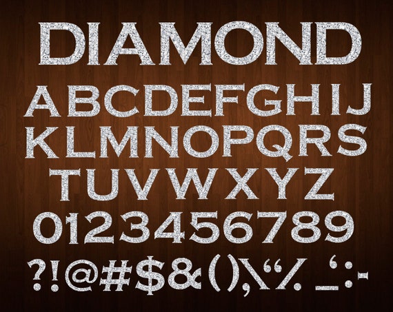 A Alphabet In Diamond