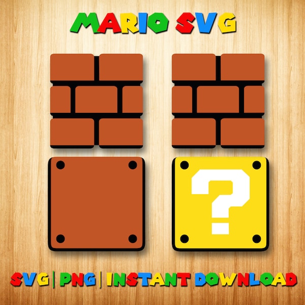 Mario Svg - Etsy