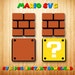 Mario Brick SVG: Party Clipart, Cricut Cut Files (digital Download) - Etsy