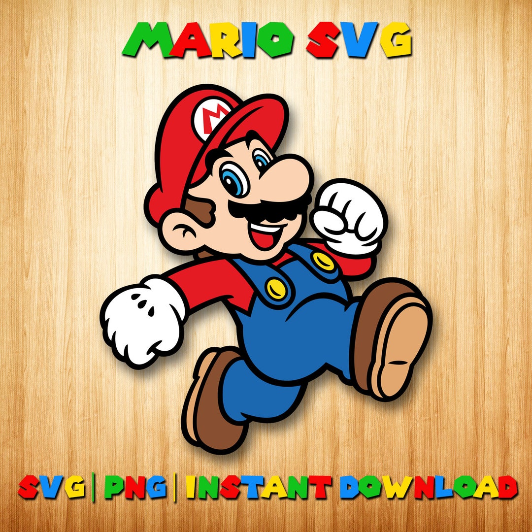 Mario Svg, Mario Clipart, Birthday Party Svg, Super Mario Png Instant ...