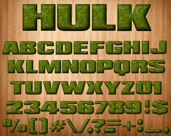 Incredible Hulk Font Incredible Hulk Cake Topper/ Personalized Super