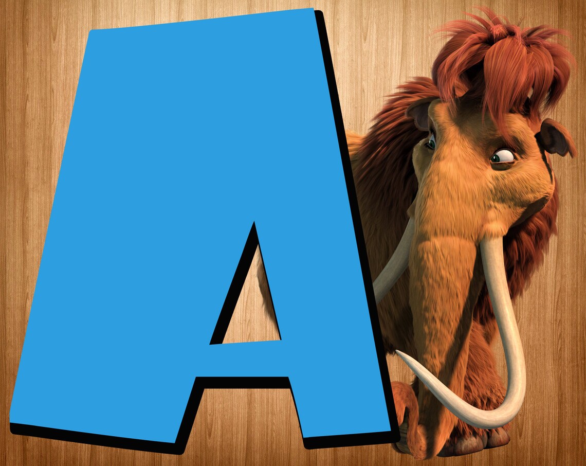 Ice Age Font Png Ice Age Alphabet Ice Age Letters Ice Age - Etsy