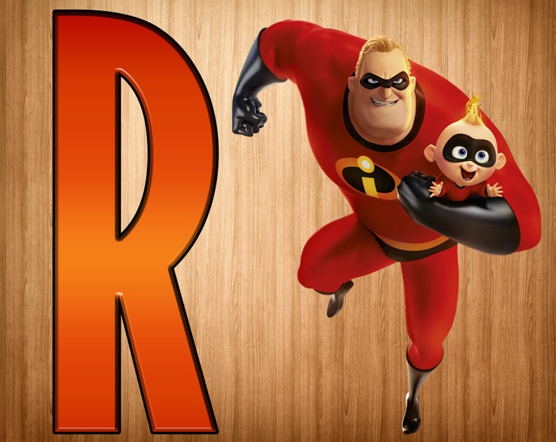 Incredibles Alphabet PNG Clipart: Letters, Numbers, Symbols (digital ...