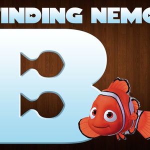 Finding Nemo Font Png, Finding Nemo Alphabet, Finding Nemo Letters ...