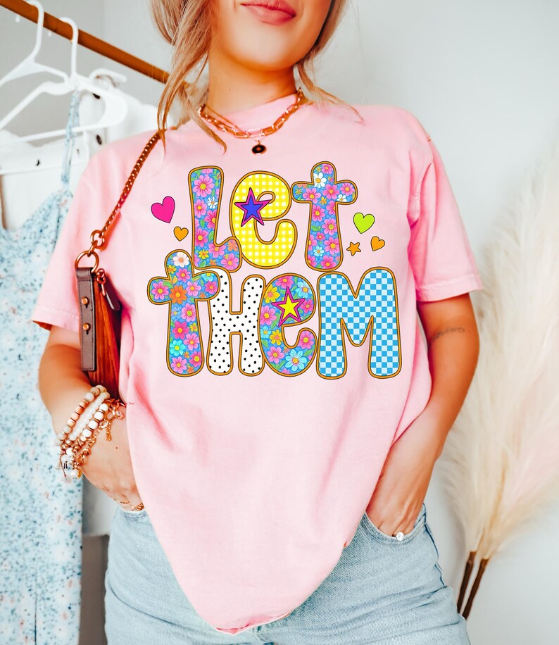 Floral Let Them Png, Mental Health Png Design Shirt, Misunderstand You ...