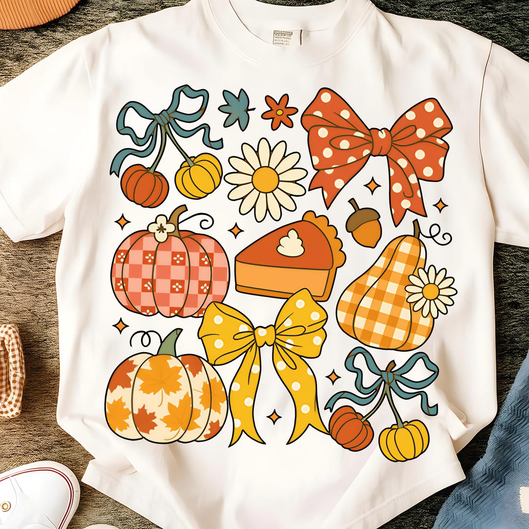 Pumpkin Coquette Bow Floral Png, Fall Png, Floral Fall Pumpkin ...