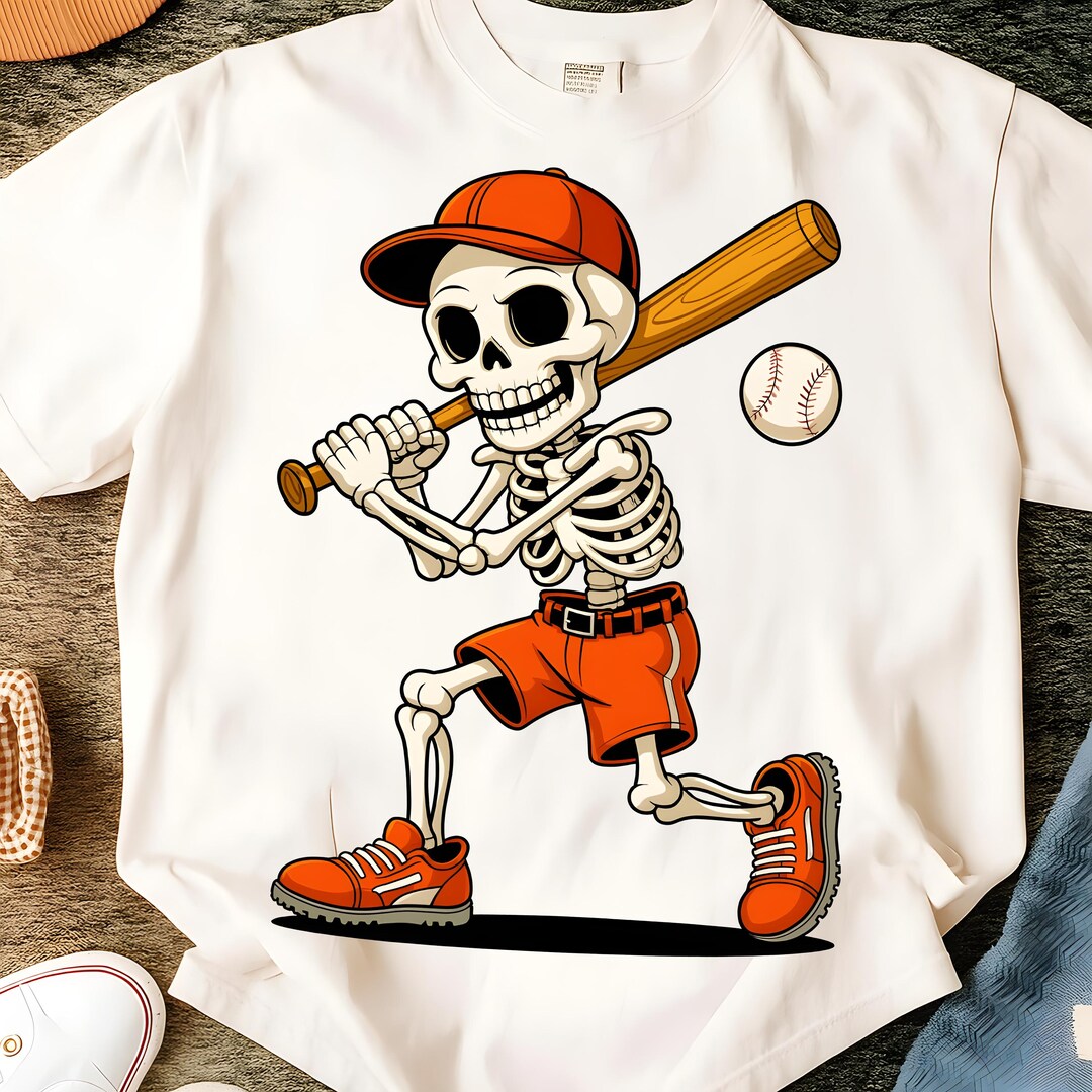 Skeleton Baseball PNG, Baseball Png, Game Day Png, Baseball Shirt Png ...