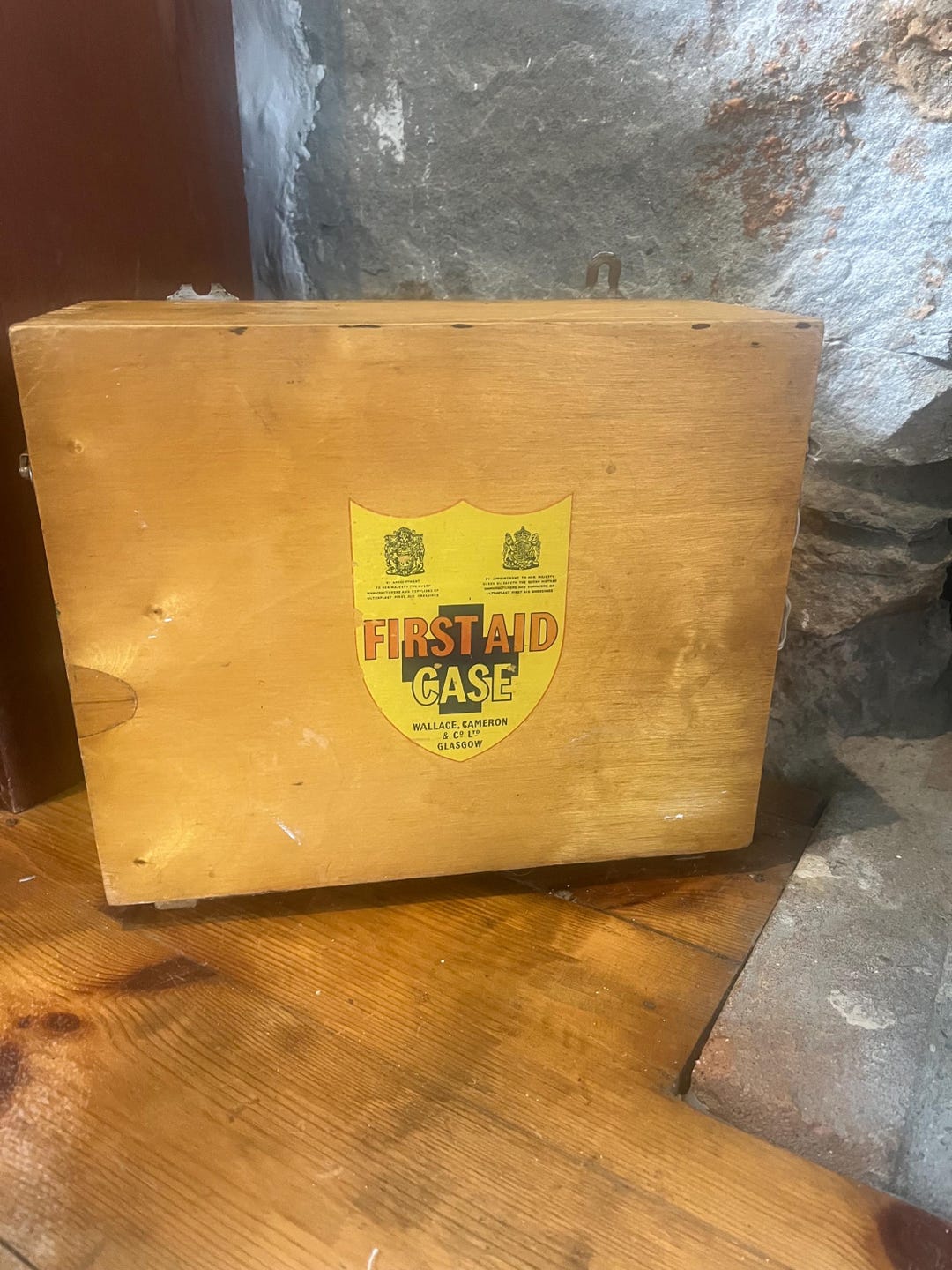 Wooden First Aid Box. Vintage - Etsy