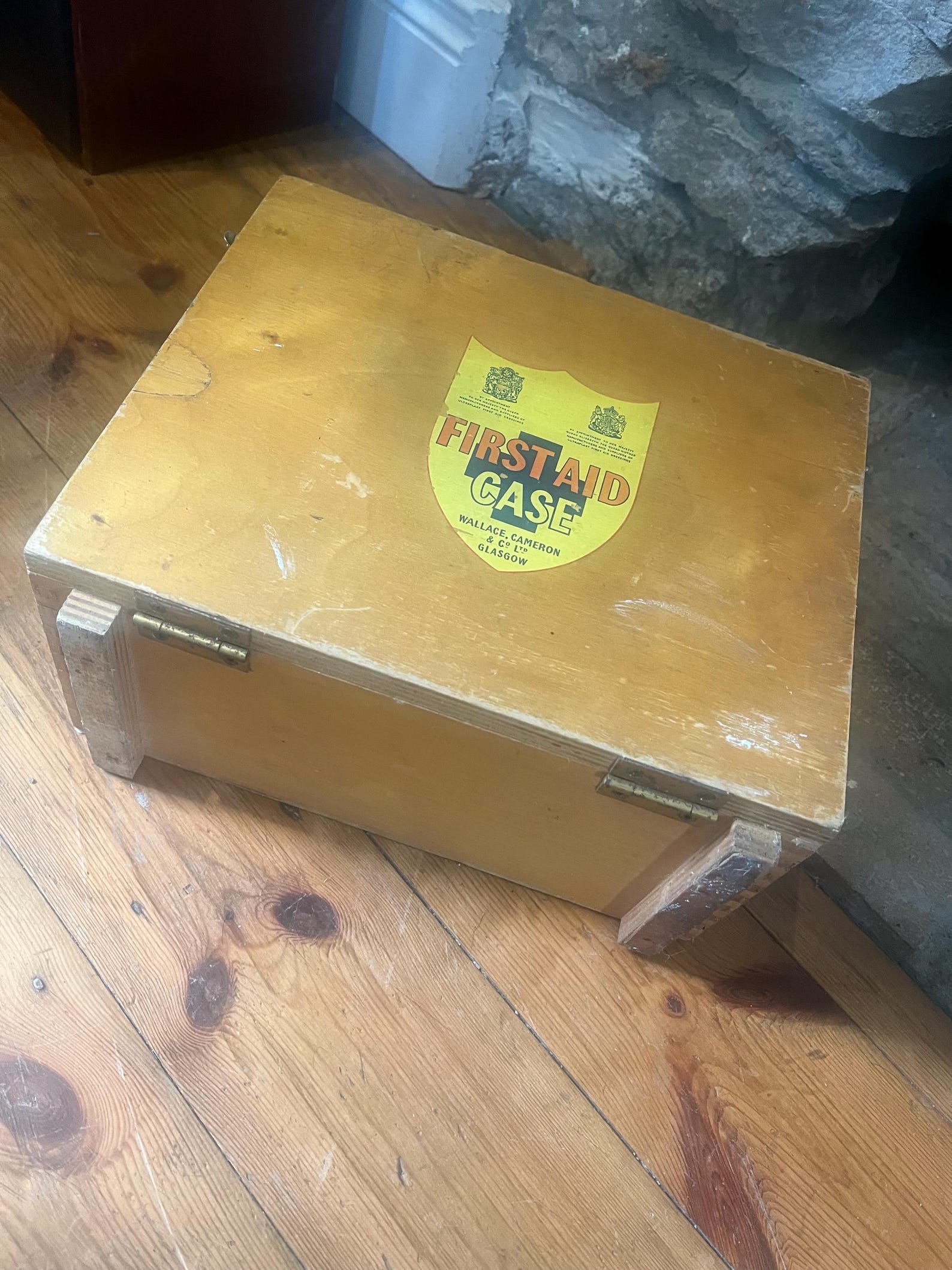 Wooden First Aid Box. Vintage - Etsy