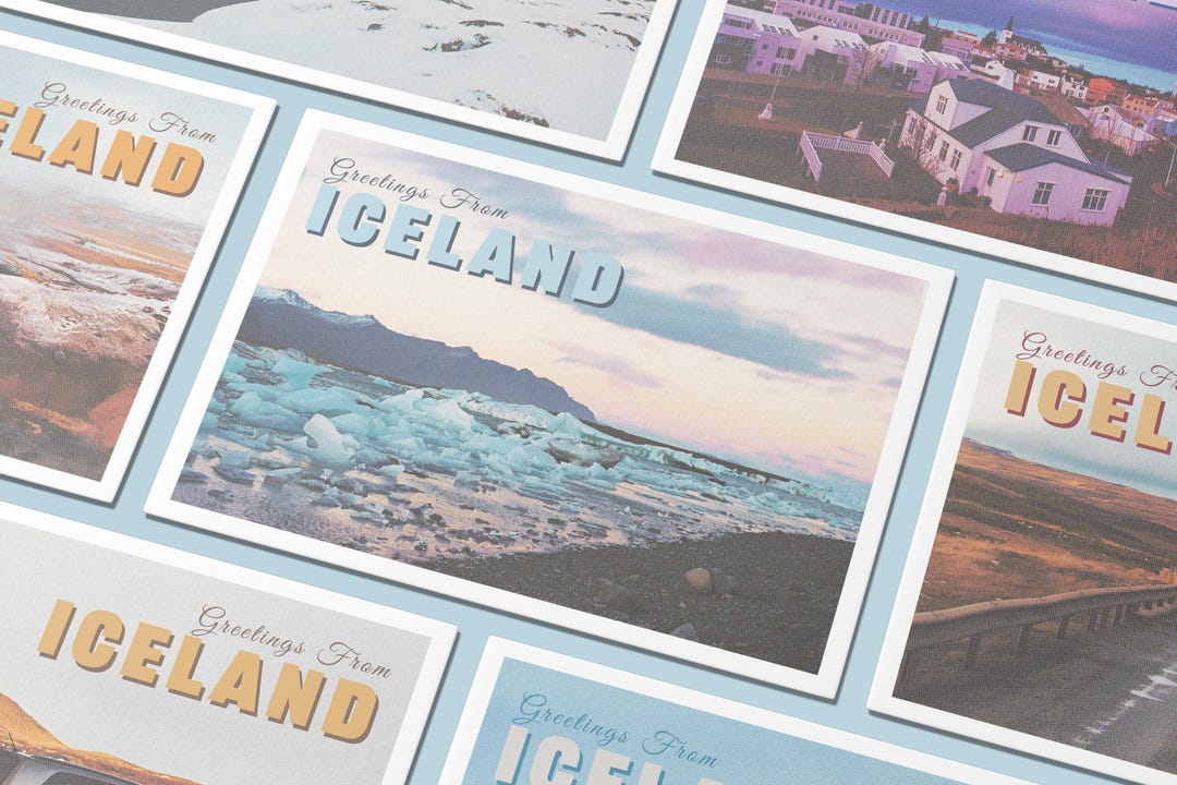 Iceland Postcards, 4" X 6" Matte Postcard, Travel Card, Journaling ...
