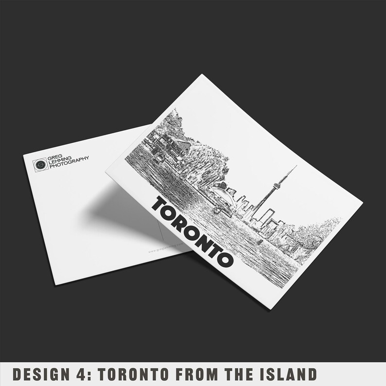Toronto Postcards Bundles, Printed on 4" X 6" Matte Cardstock, Original ...