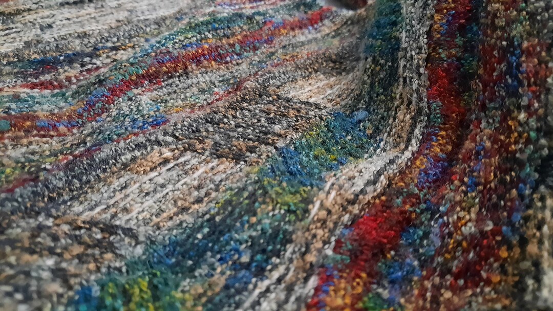 Vintage Sweater Colorful Pullover Multi Color Jumper Wool - Etsy