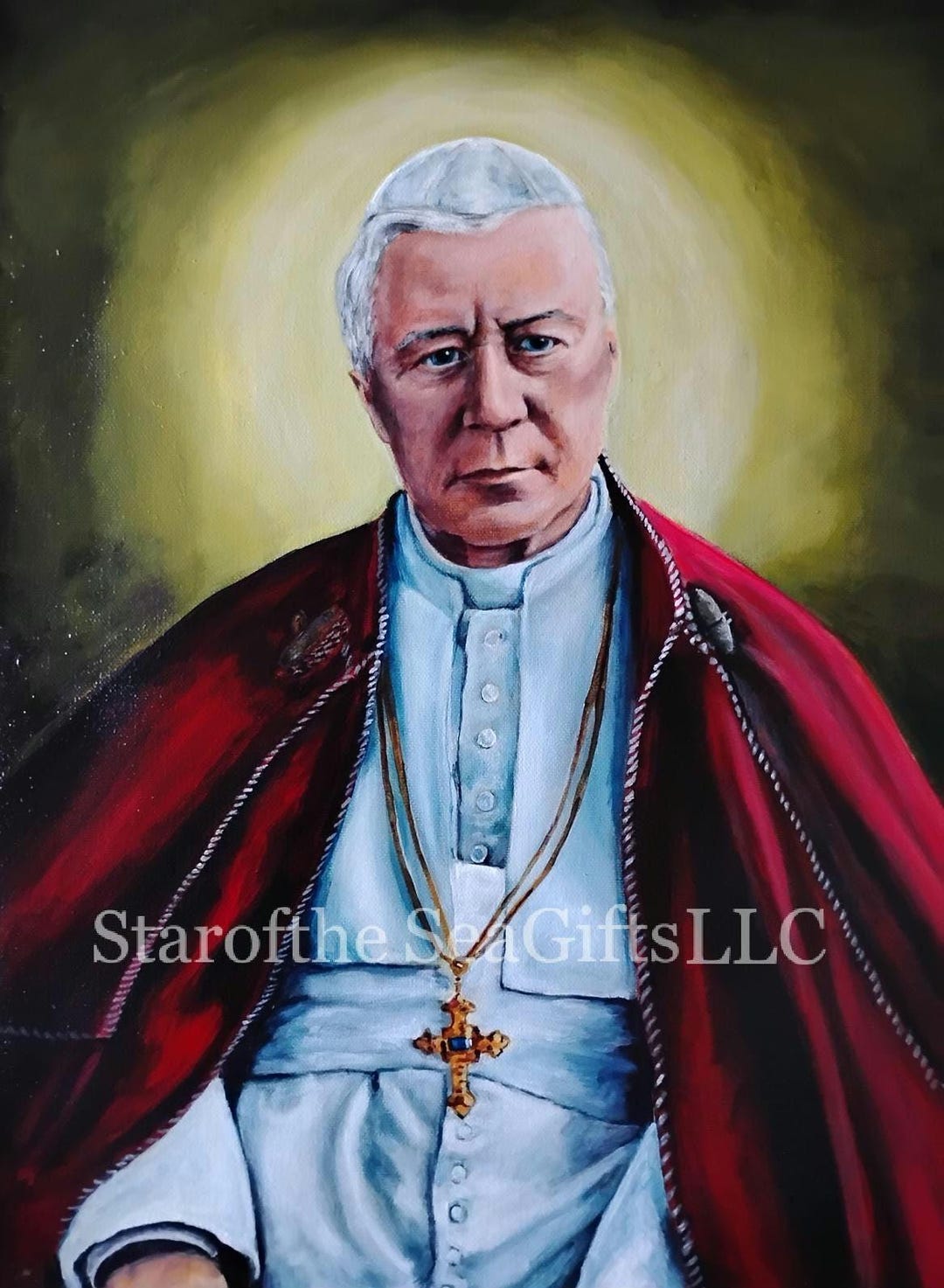 Portrait of St. Pope Pius X on 16x20 Canvas - Etsy